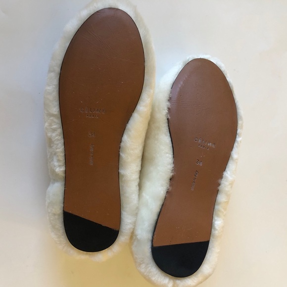 Celine | Shoes | New Celine Cosy Slipper Shearling It 34 Us 4 | Poshmark